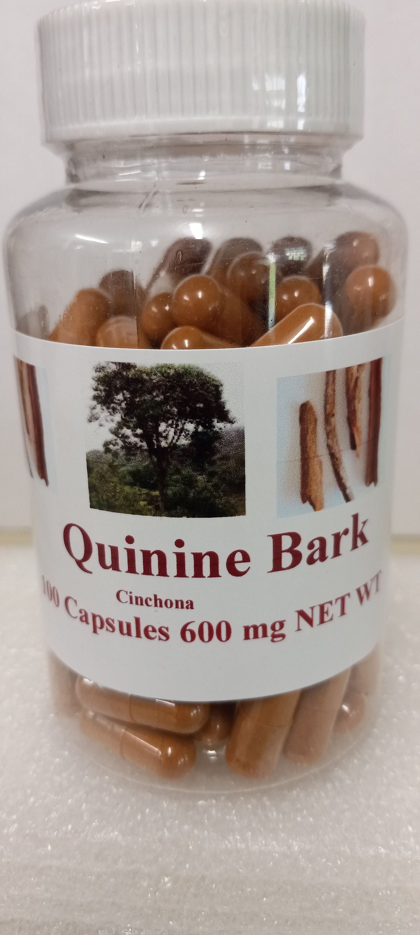 QUININE BARK ( Cinchona Officionalis ) 100 Capsules 600mg as Herbal ...
