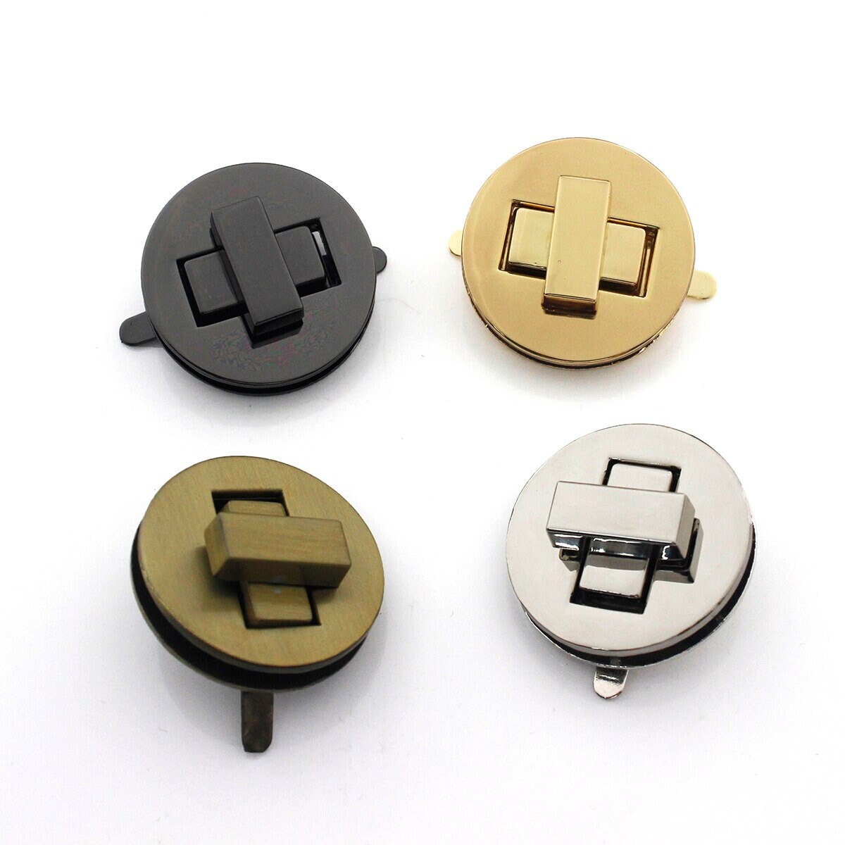 Metal Round Twist Turn Lock 1 3/8 35mm 1pc Gold Silver | Etsy