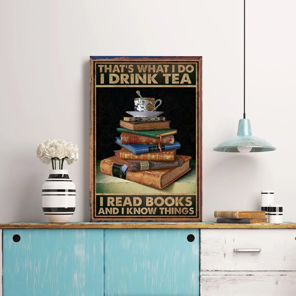 I Read Books, I Drink Coffee, I Know Things - Etsy