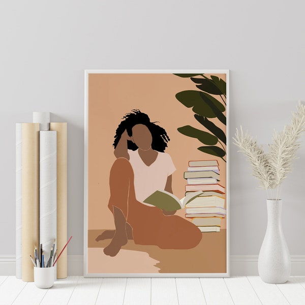 Black Reading Posters - Etsy