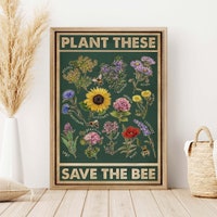Bee Poster - Etsy
