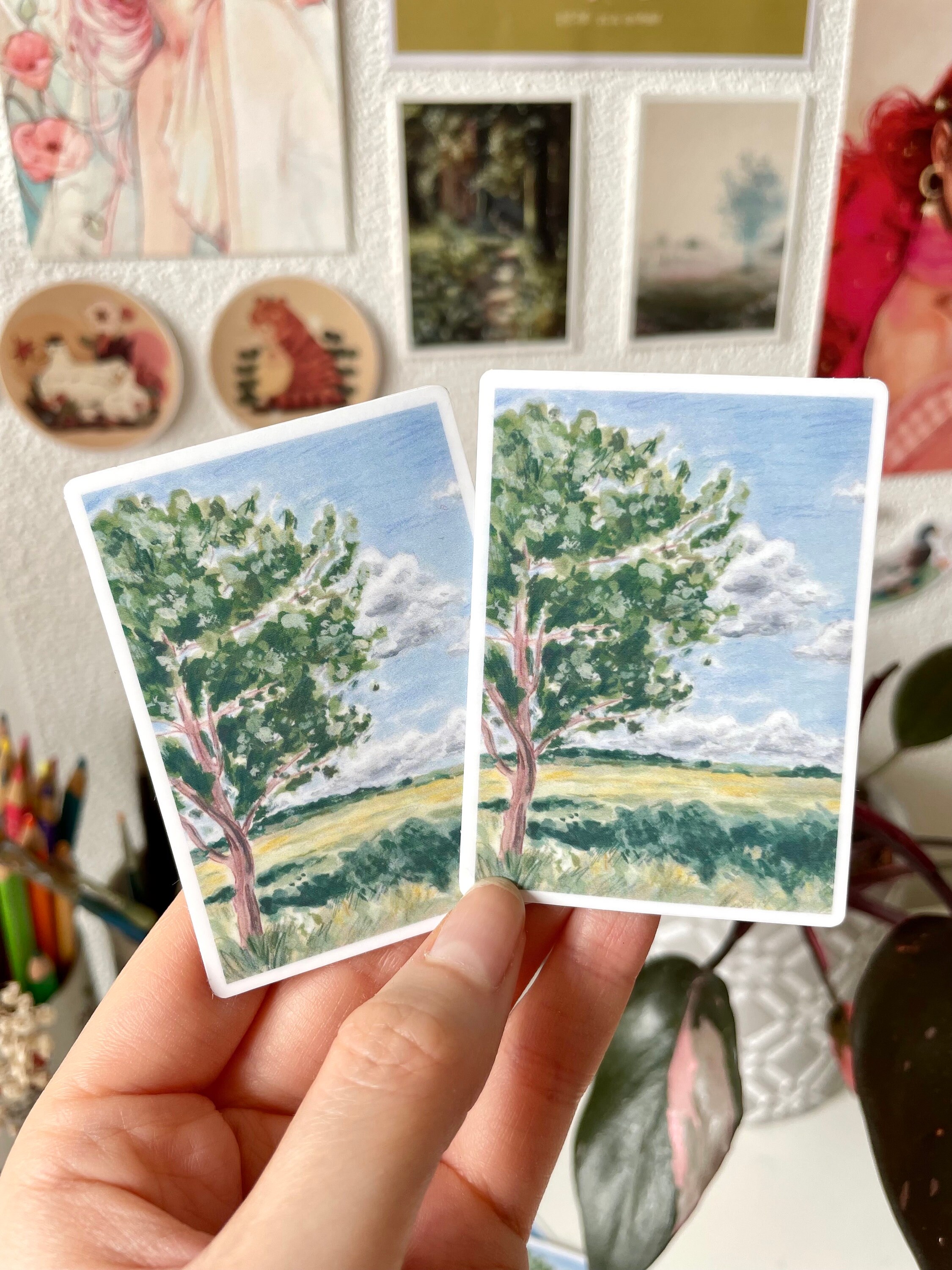 Landscape Sticker – Waterproof Vinyl Sticker, Nature Stationery ...