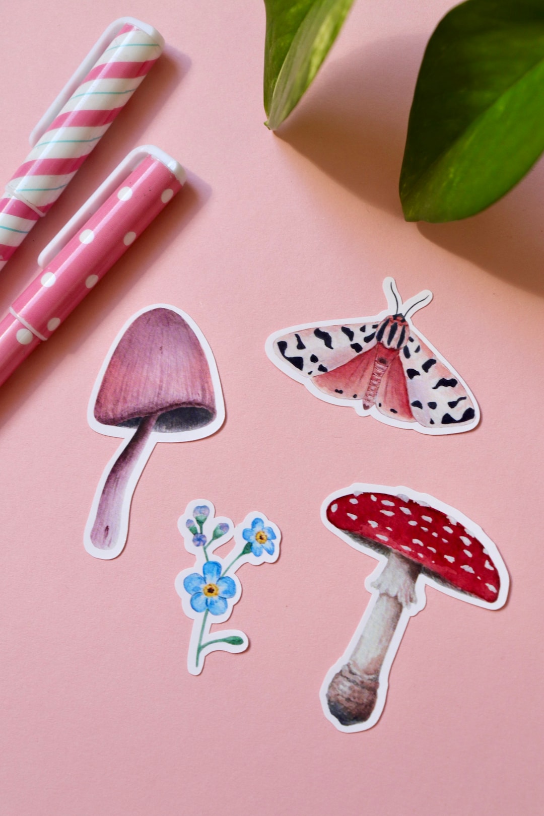 Watercolor Forest Life Sticker Set l Cottage Core Sticker, Planner ...
