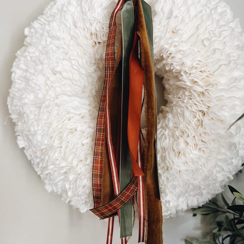 Ribbon Door Wreath - Etsy