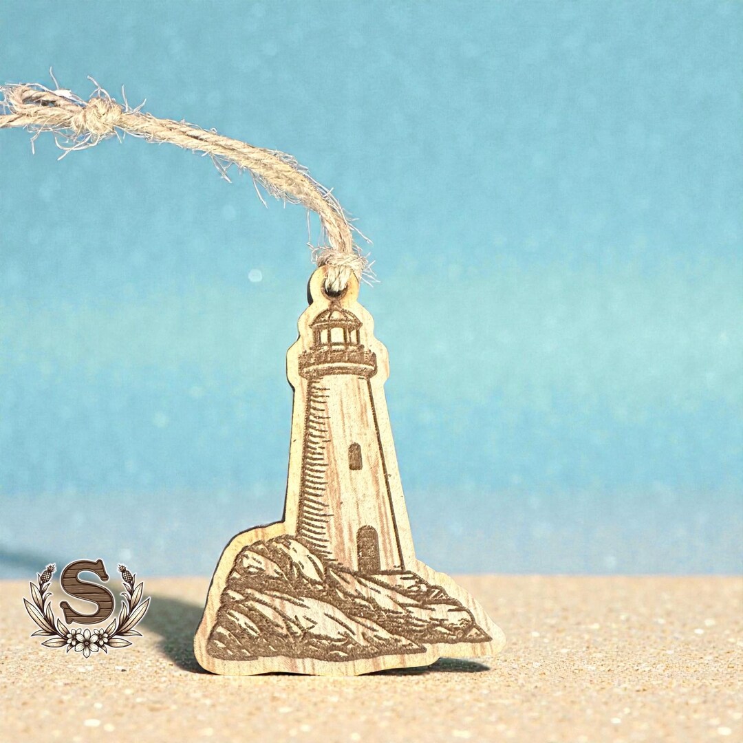 Mini Lighthouse Ornament • Coastal Beach Christmas Decor • Nautical ...