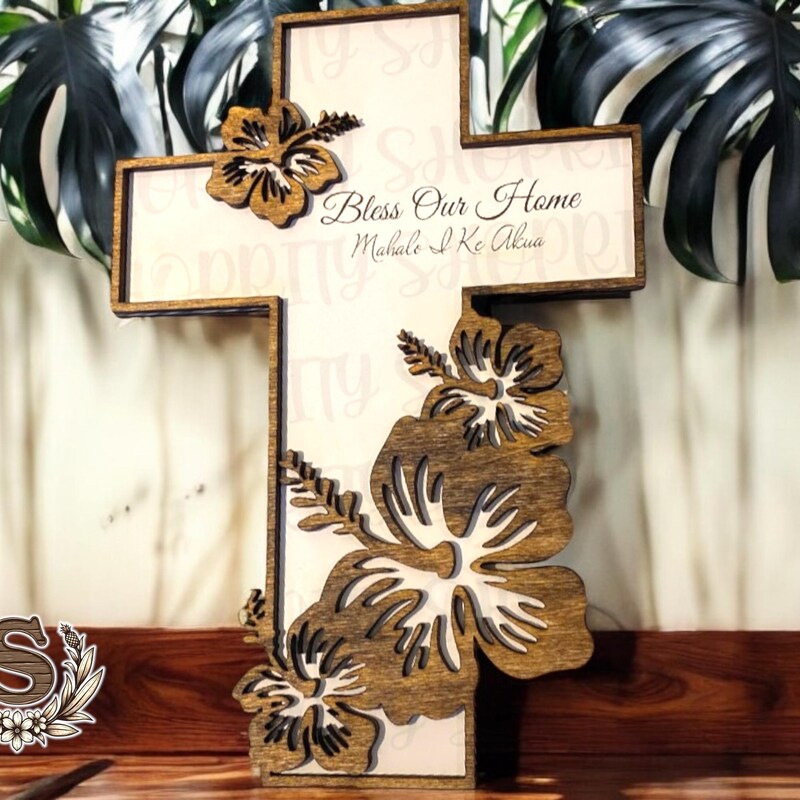 Wooden Hawaiian Cross - Etsy