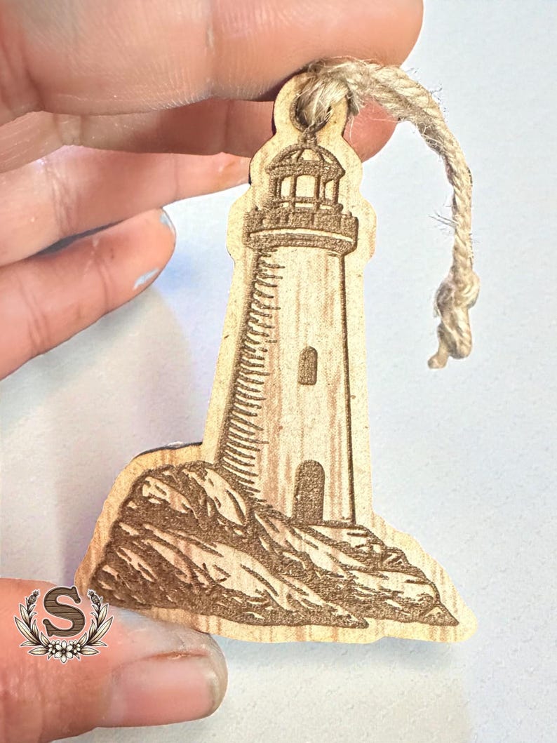 Mini Lighthouse Ornament • Coastal Beach Christmas Decor • Nautical ...