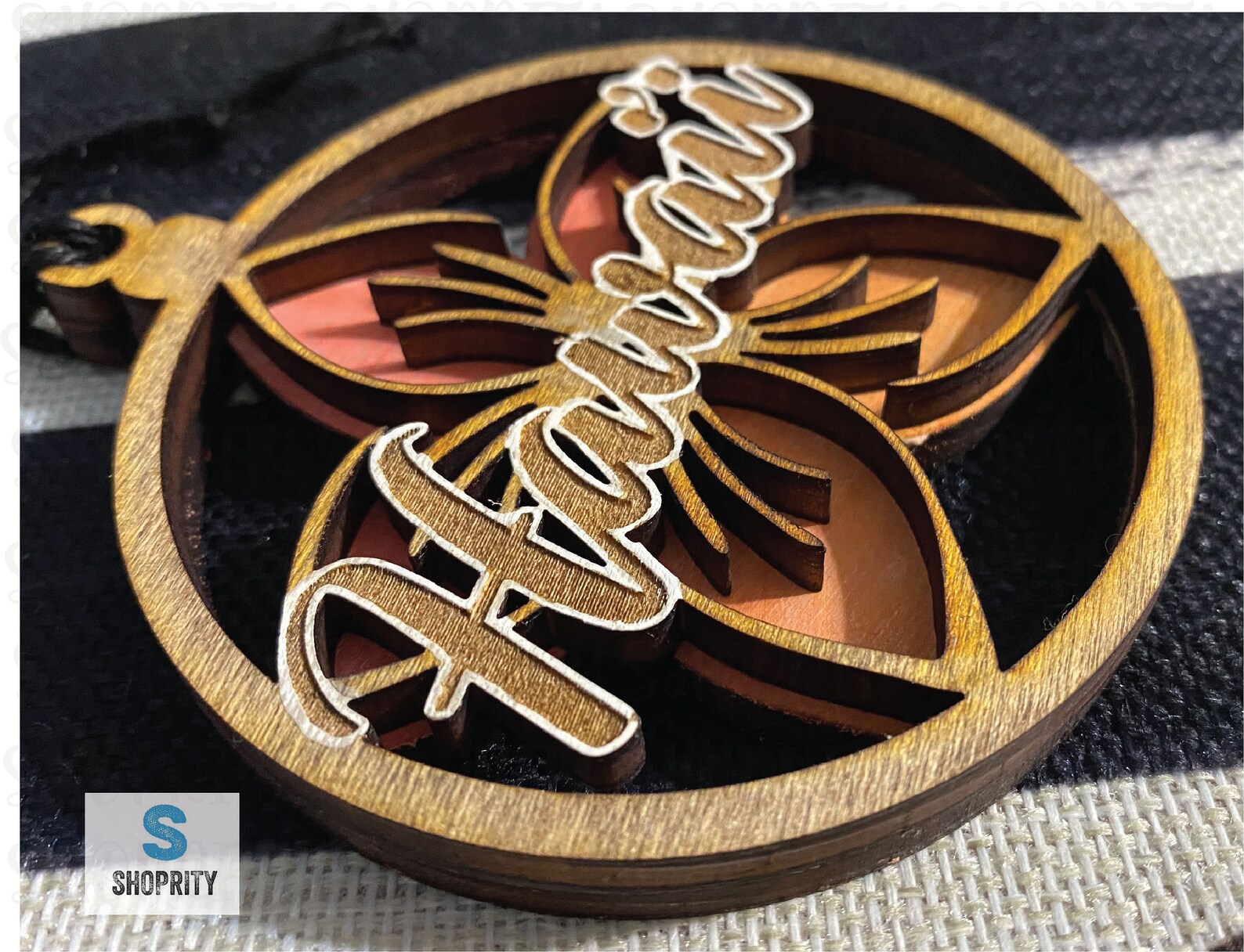 Hawaii-plumeria-flower-car Charm-ornament-wooden Car - Etsy