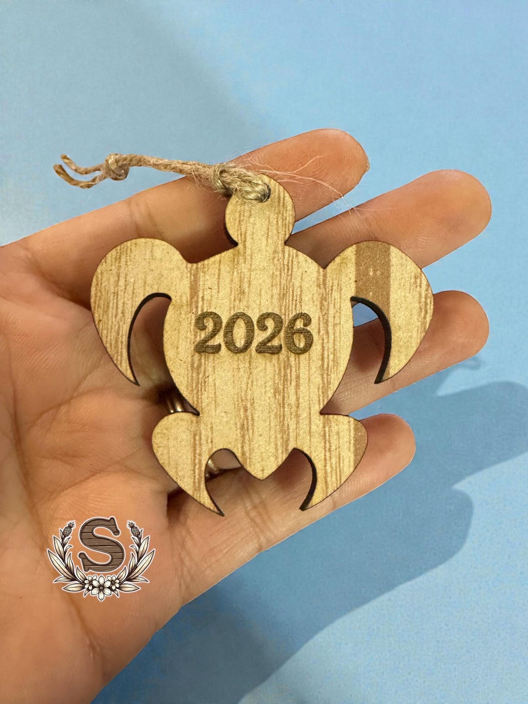 Mini Honu Ornament 2026 • Laser Engraved Wood Sea Turtle, Hawaiian ...