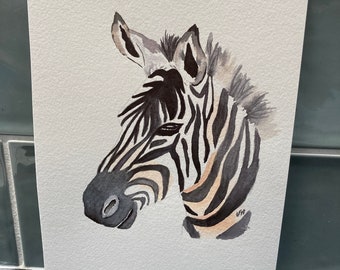 Zebra Watercolor | Etsy