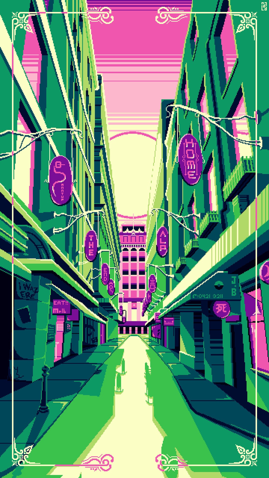 Flinders Lane Pixel Art Cross Stitch Pattern - Etsy