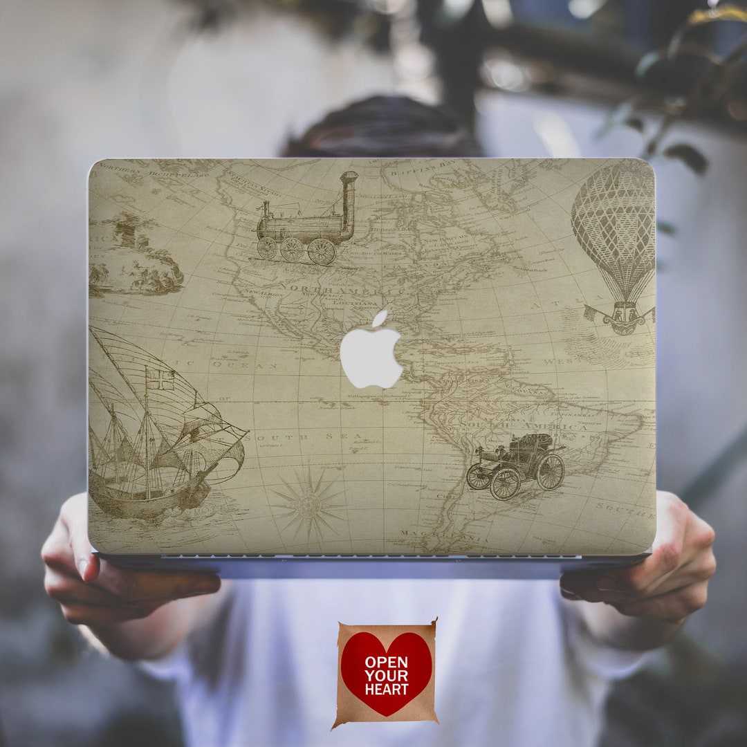 World Mapmacbook Pro 16 Map MacBook A2338 Case Vintage MacBook A2337 ...