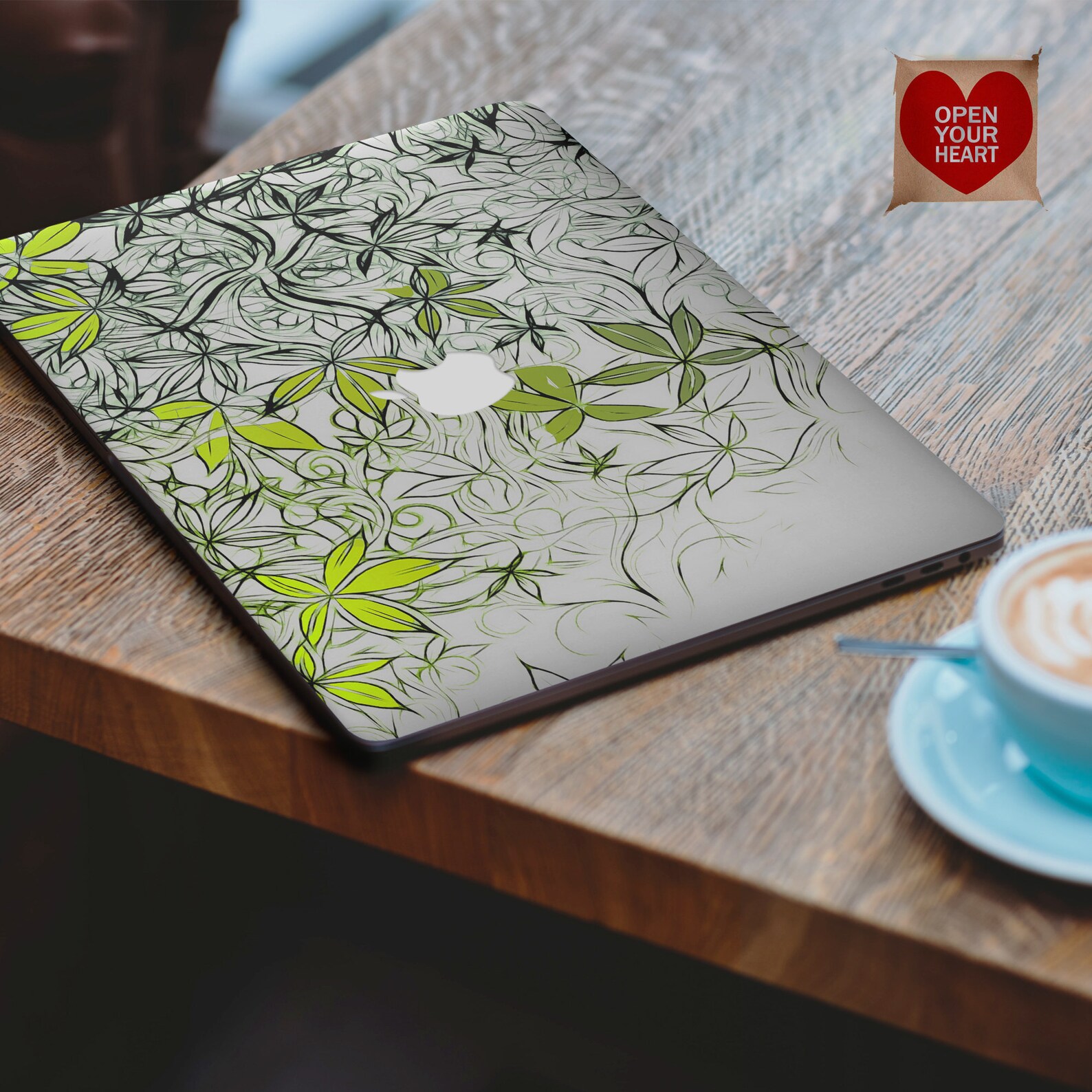 Lime Leaves Macbook Case Floral Macbook Pro 13 Pro 15 2018 - Etsy