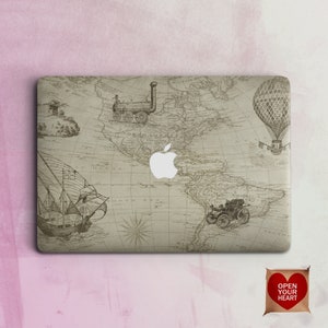 World Mapmacbook Pro 16 Map MacBook A2338 Case Vintage MacBook A2337 ...