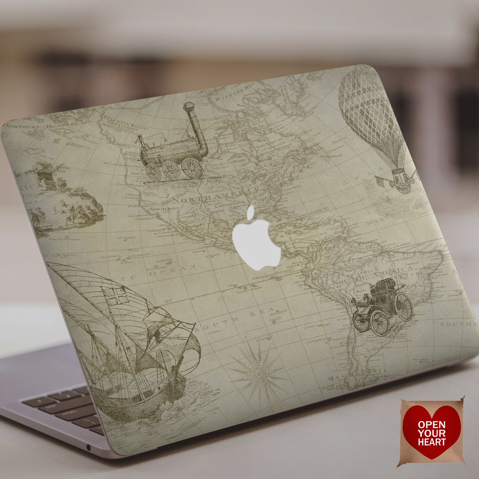 World Mapmacbook Pro 16 Map Macbook A2338 Case Vintage Macbook - Etsy