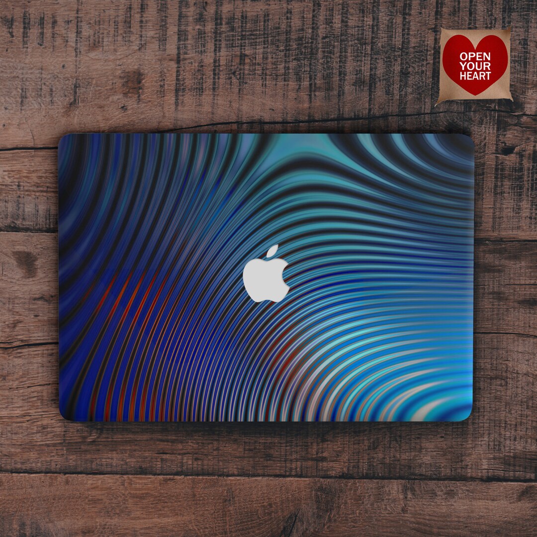 Blue Wave Stripes Hard Case MacBook Pro 13 15 16 Case 2020 Retina ...