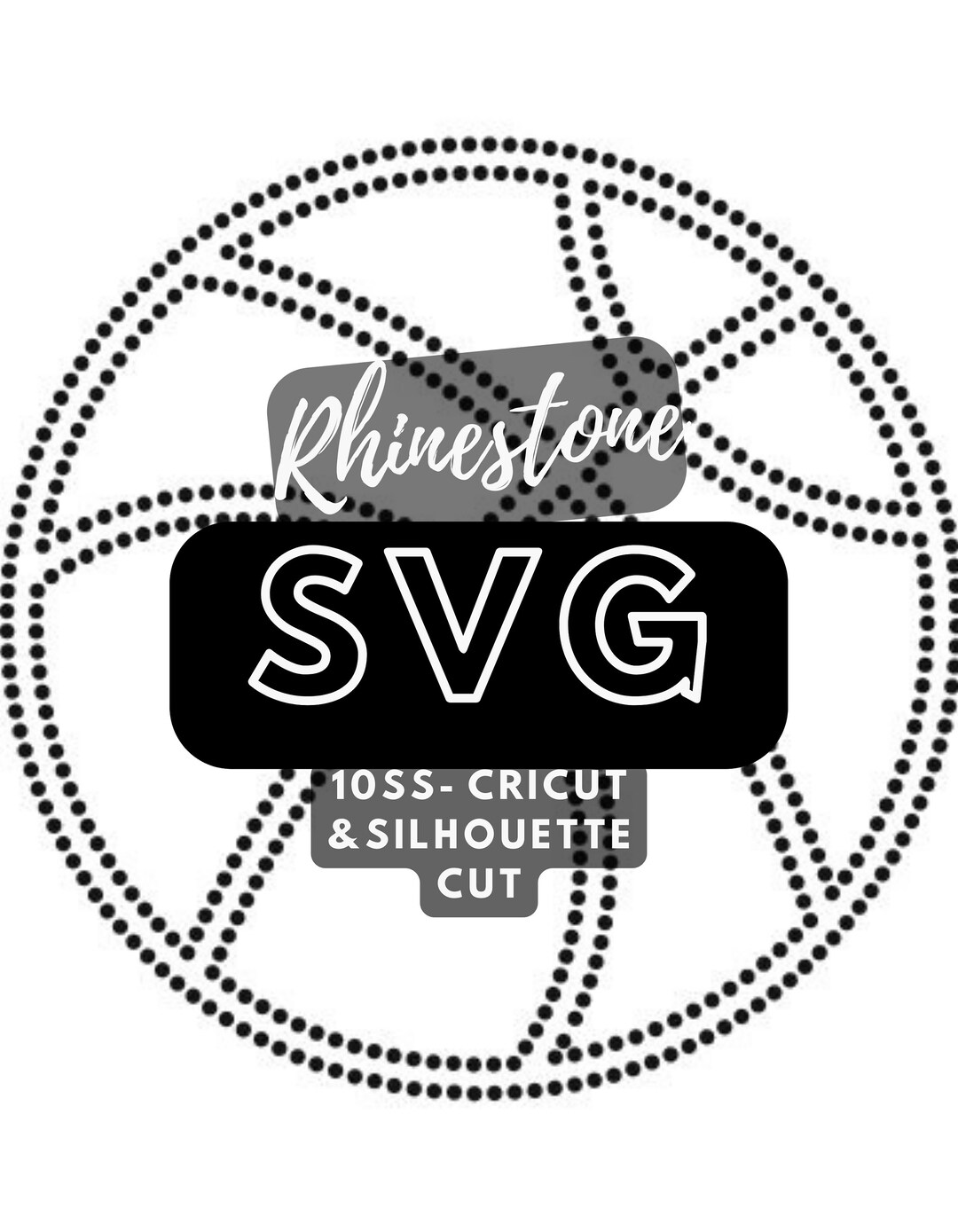 Basketball Rhinestone Template Rhinestone Cut File Rhinestone Sheet ...