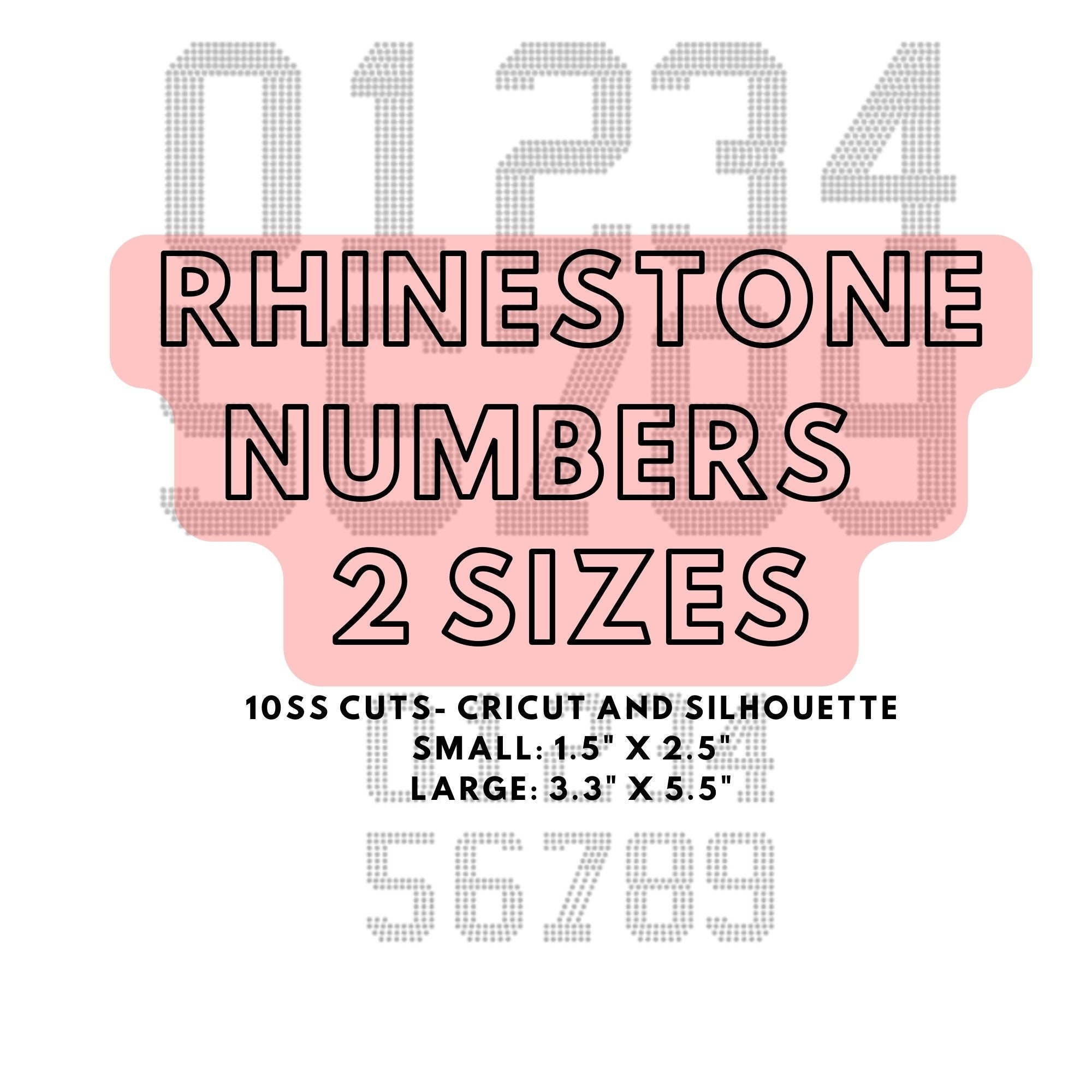 Rhinestone Template Rhinestone Numbers Cut File Cut File Rhinestone ...