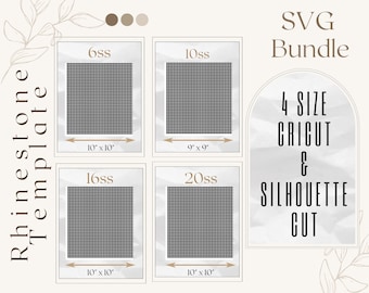 Rhinestone Template SVG Rhinestone Cut File Silhouette Cut File Cricut ...
