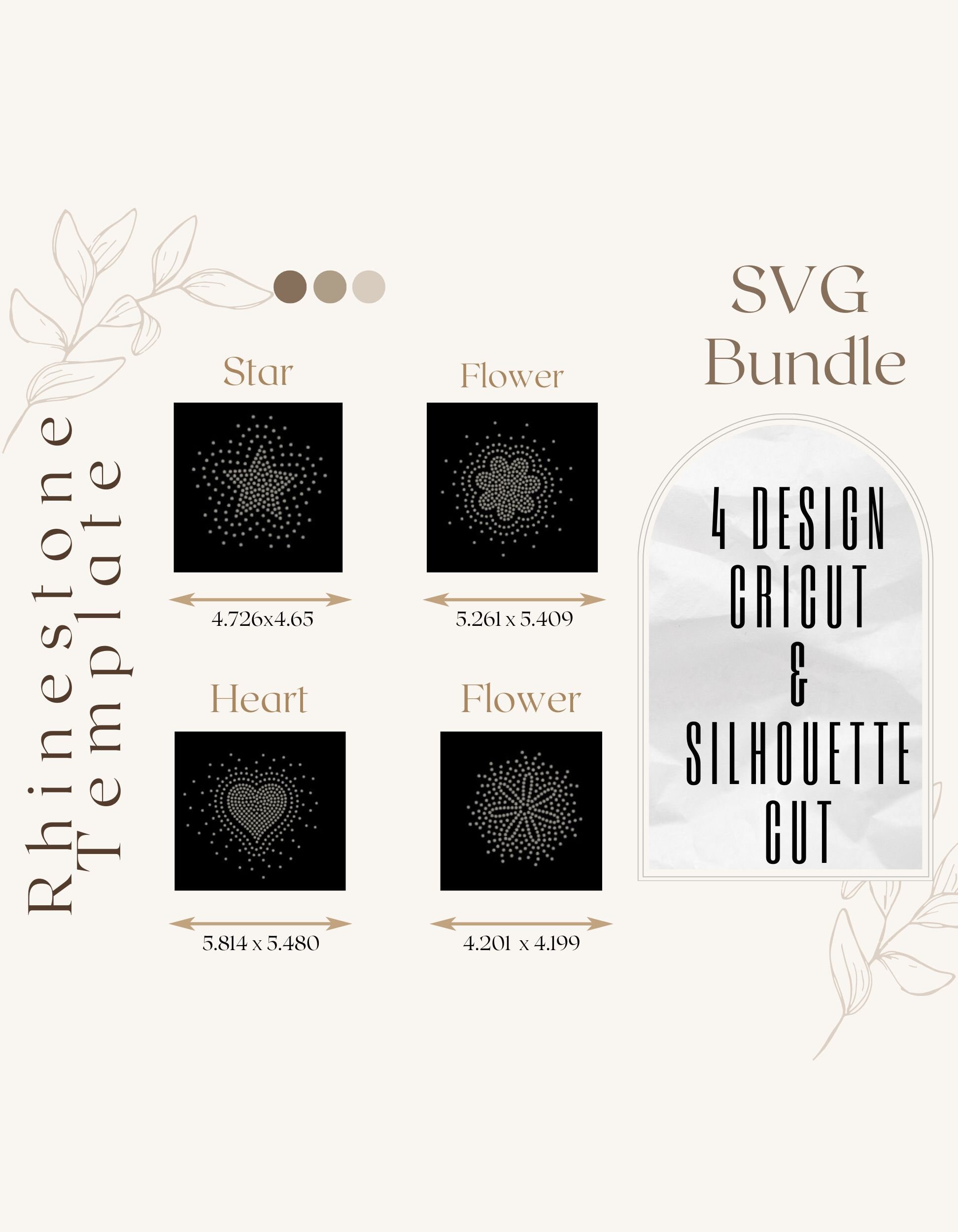 Rhinestone Template Scattered Shapes SVG Download Rhinestone Designs ...