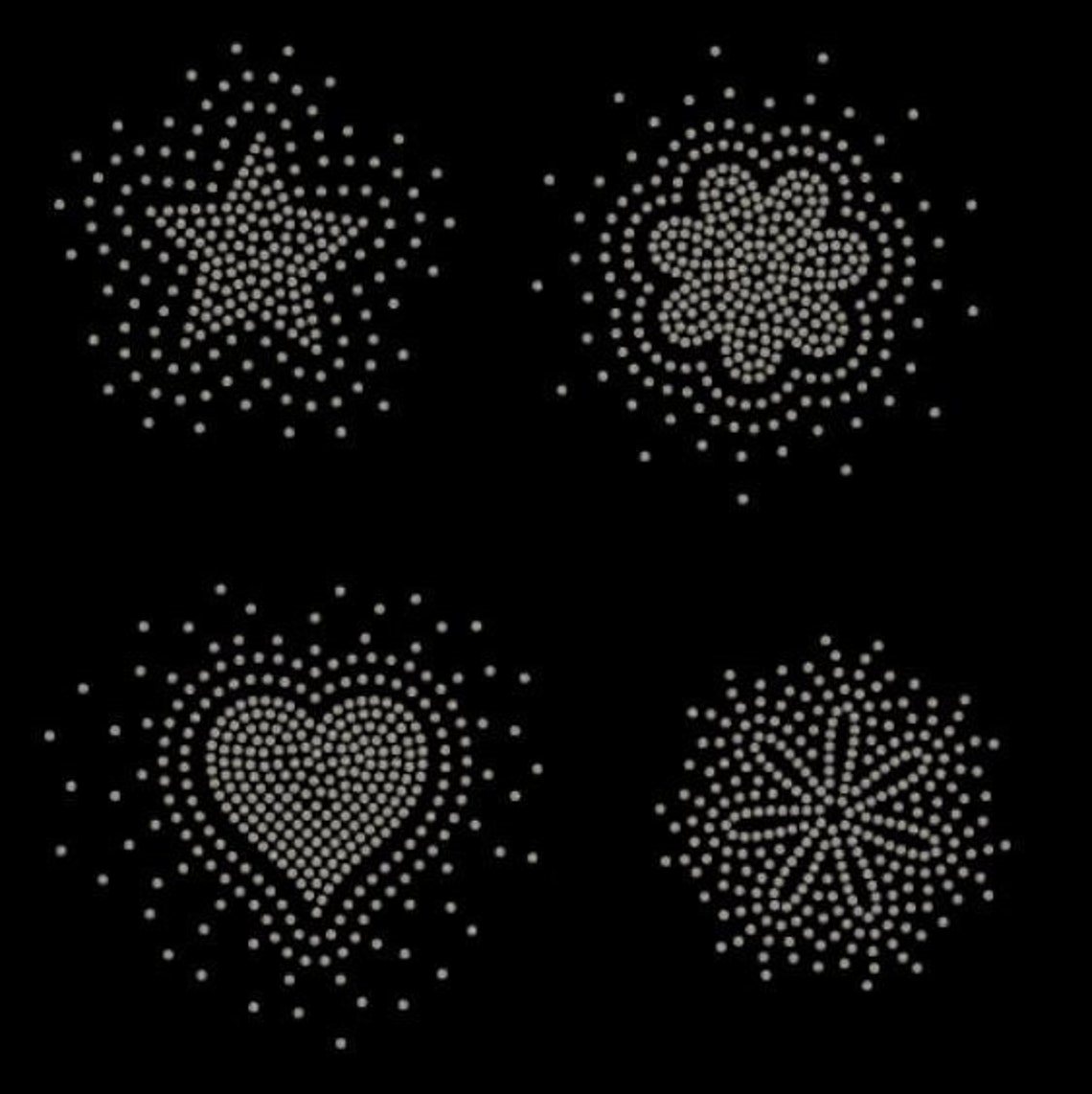 Rhinestone Template Scattered Shapes SVG Download Rhinestone Designs ...