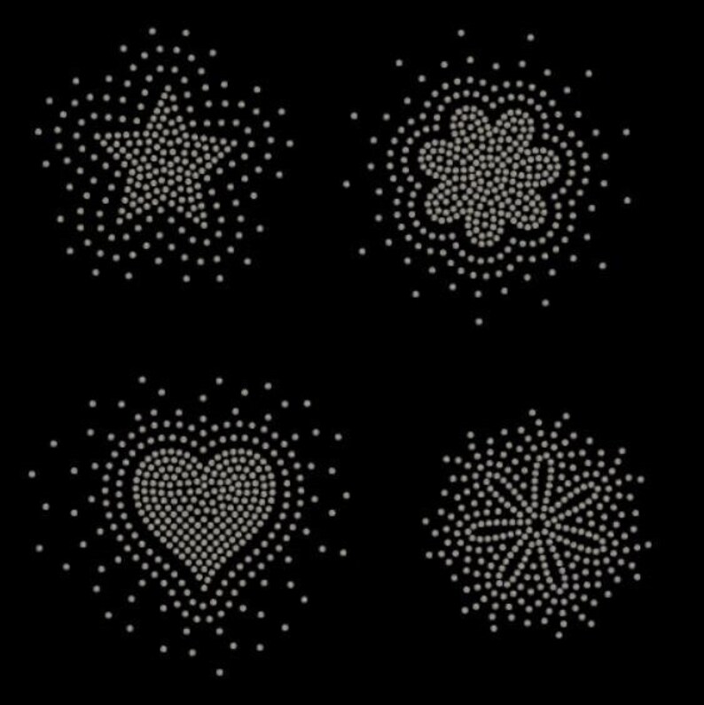 Rhinestone Template Scattered Shapes SVG Download Rhinestone Designs ...