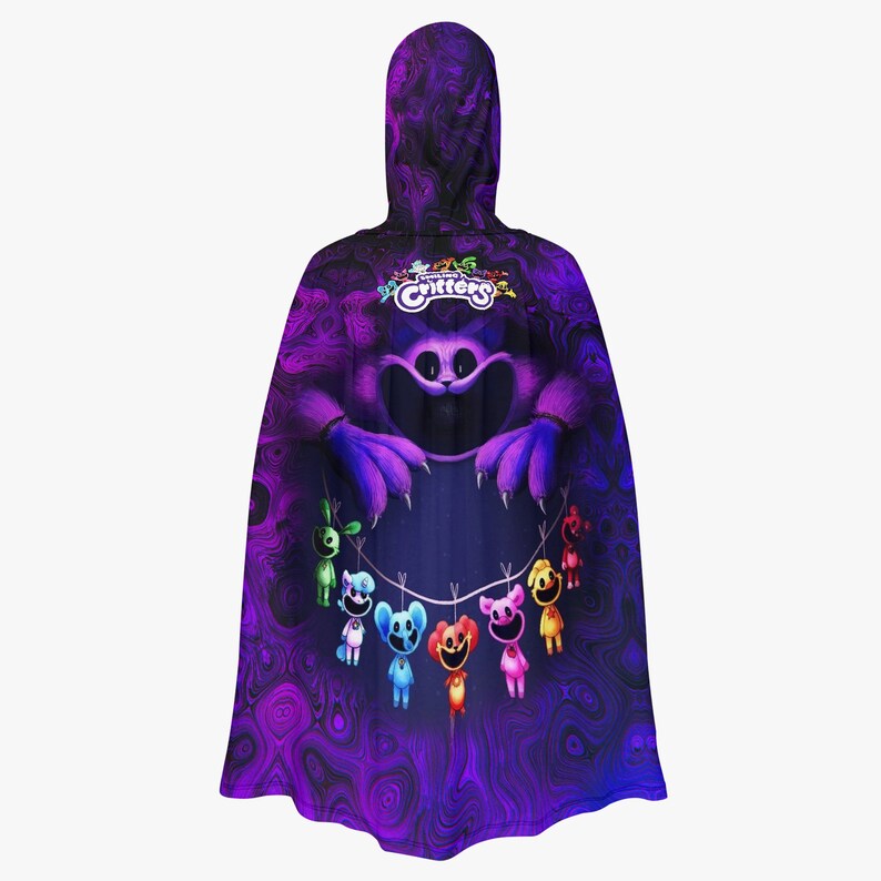 Catnap Smiling Critters Hooded Cloak. Poppy Playtime Cape for Children ...