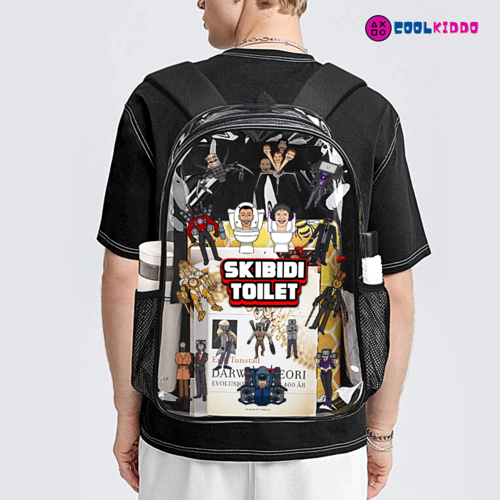 This Hilarious Clear Backpack is a Must-have for Any Fan of Skibidi ...