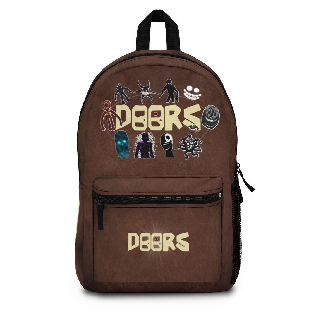 Roblox Doors Horror Characters Brown Backpack. Cool Kiddo - Etsy