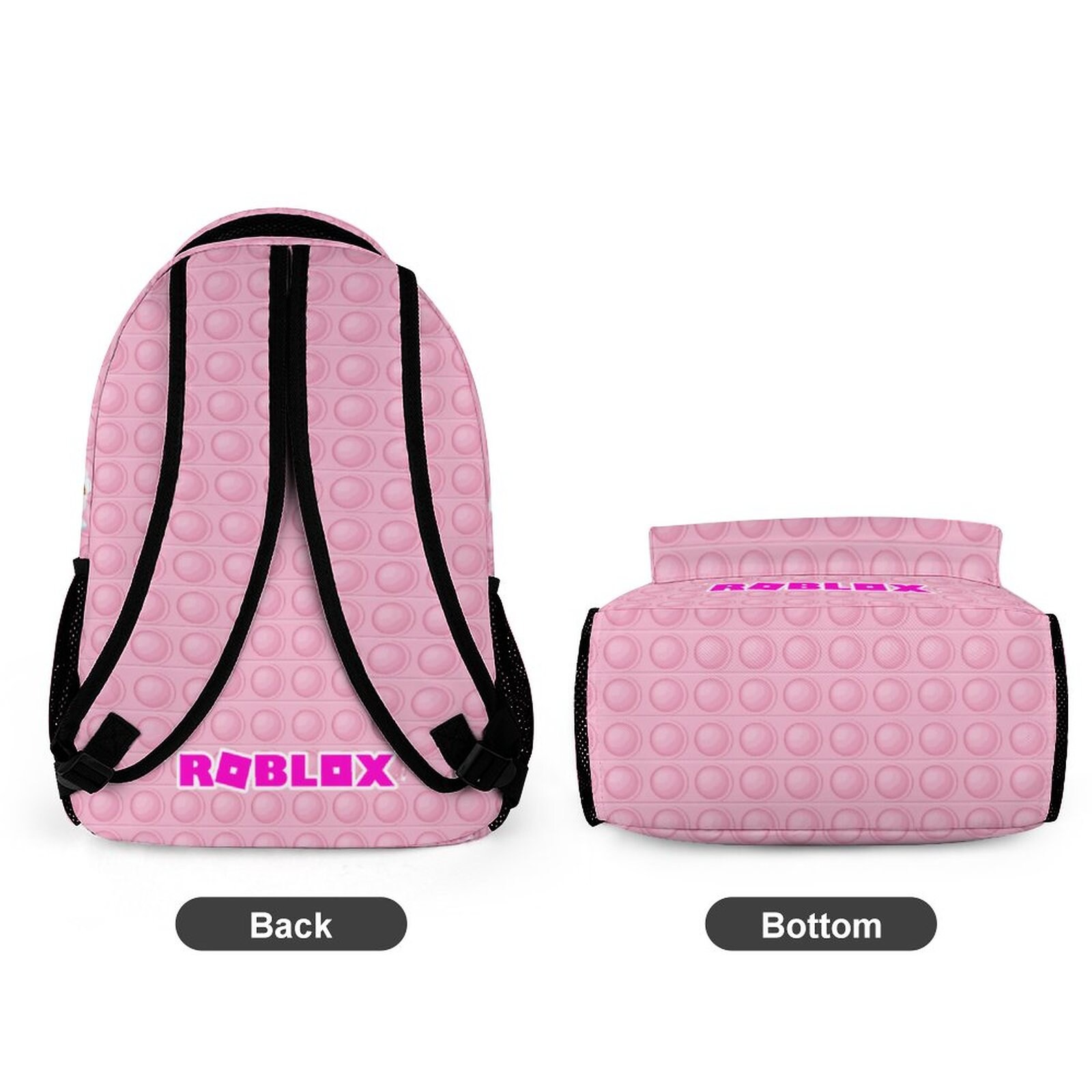 Pink Roblox Girls Backpack With Pretty Girls Characters. Cool Kiddo ...