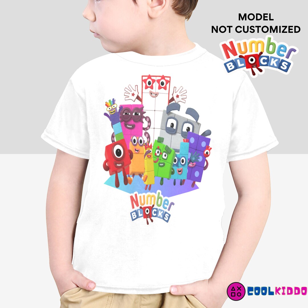 Numberblocks Soft and Comfortable Personalized T-shirt for Toddlers ...