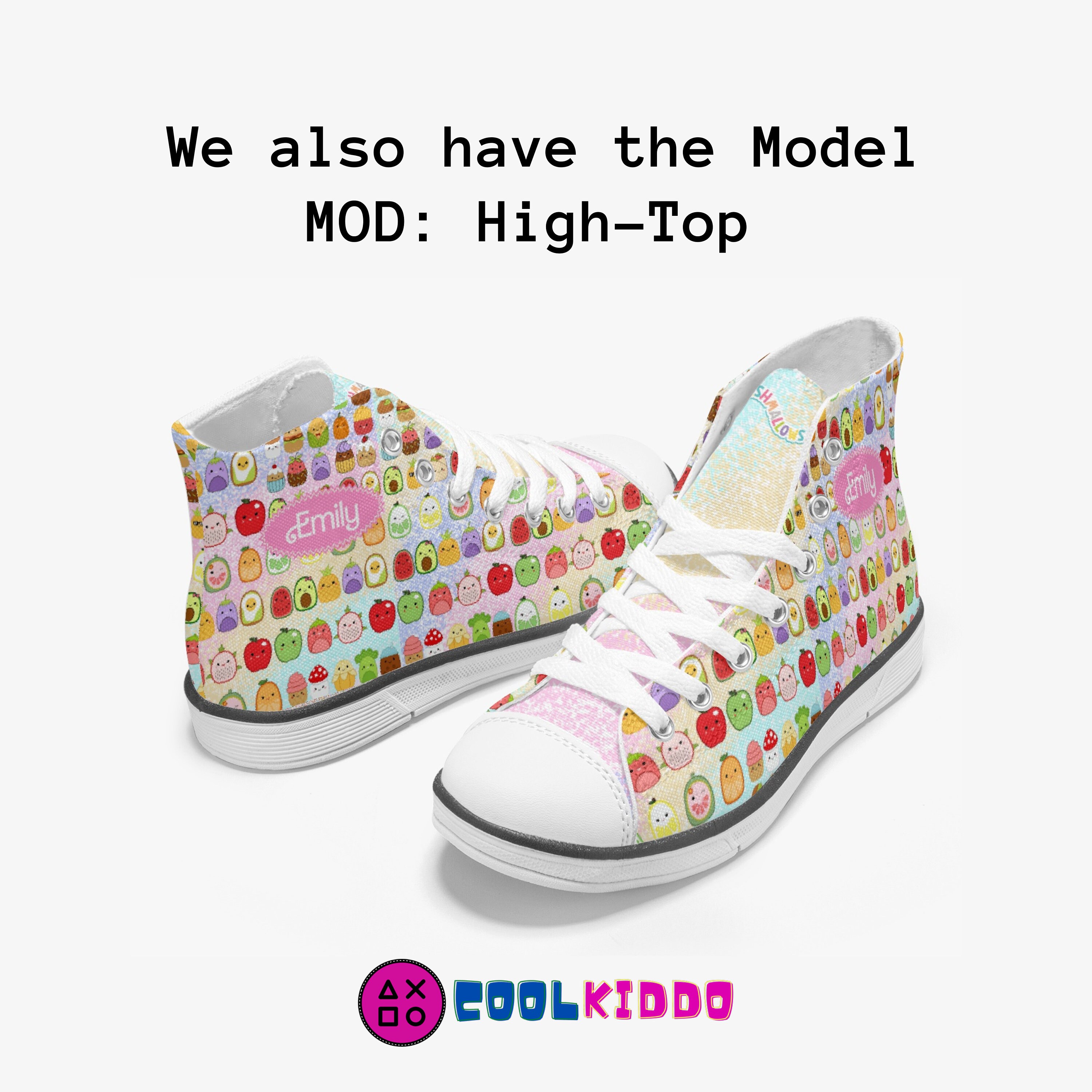 Customizable Squishmallow Food Shoes for Kids Squishmallow, Low Top ...