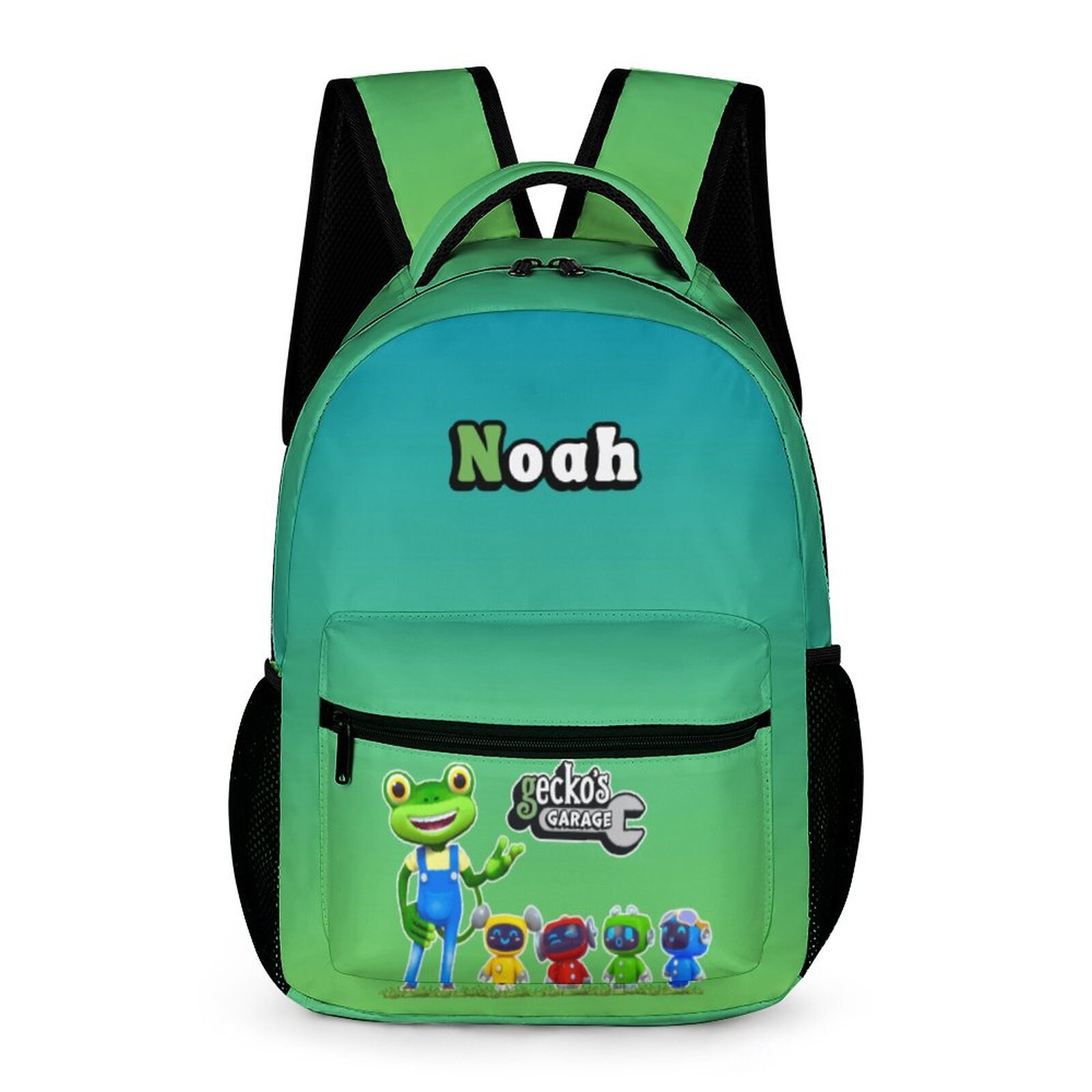 Green Geckos Garage Backpack With Characters on Front Pocket. Primary ...
