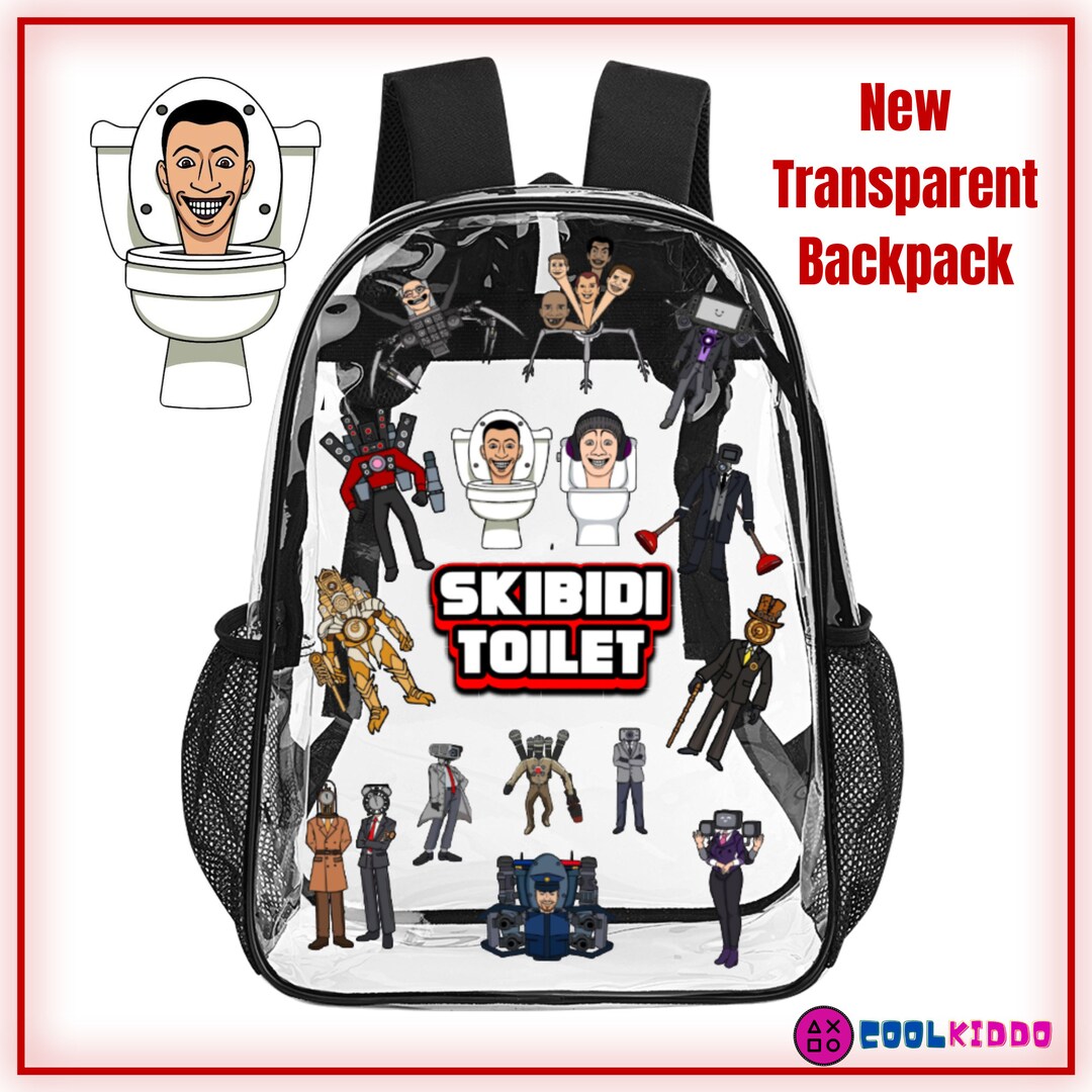 This Hilarious Clear Backpack is a Must-have for Any Fan of Skibidi ...