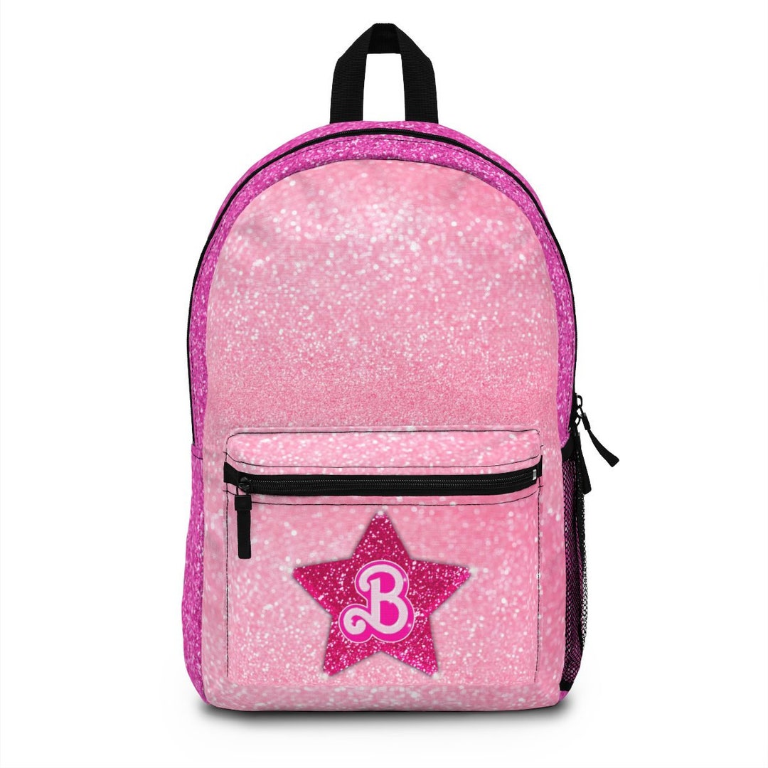 Barbie Glitter Starshine Pink Backpack With Sparkling Logo on - Etsy