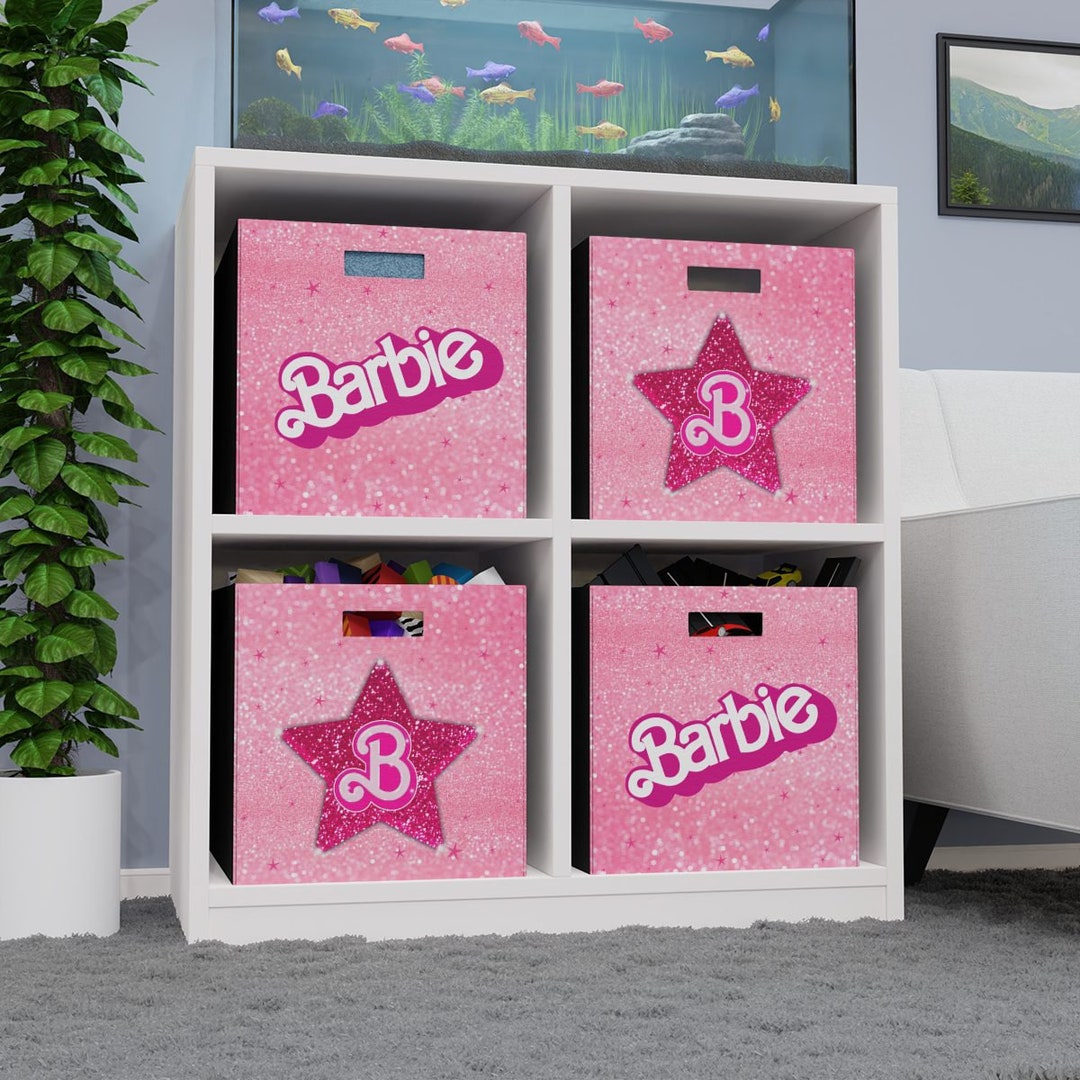 Barbie Felt Storage Box single Box Barbie Logo and Star - Etsy