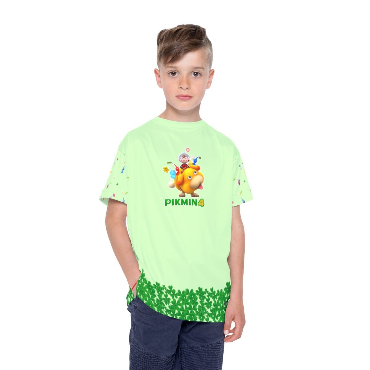 Pikmin 4 Rescue Pup Oatchi Pikmin 2024 Light Green Kids Sports Jersey ...