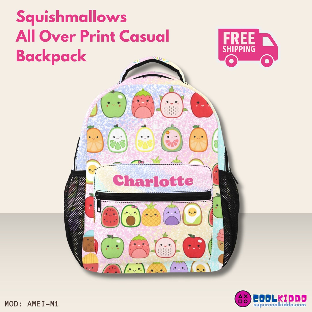 Squishmallow Personalized Name Backpack, Take Your Favorite Character ...