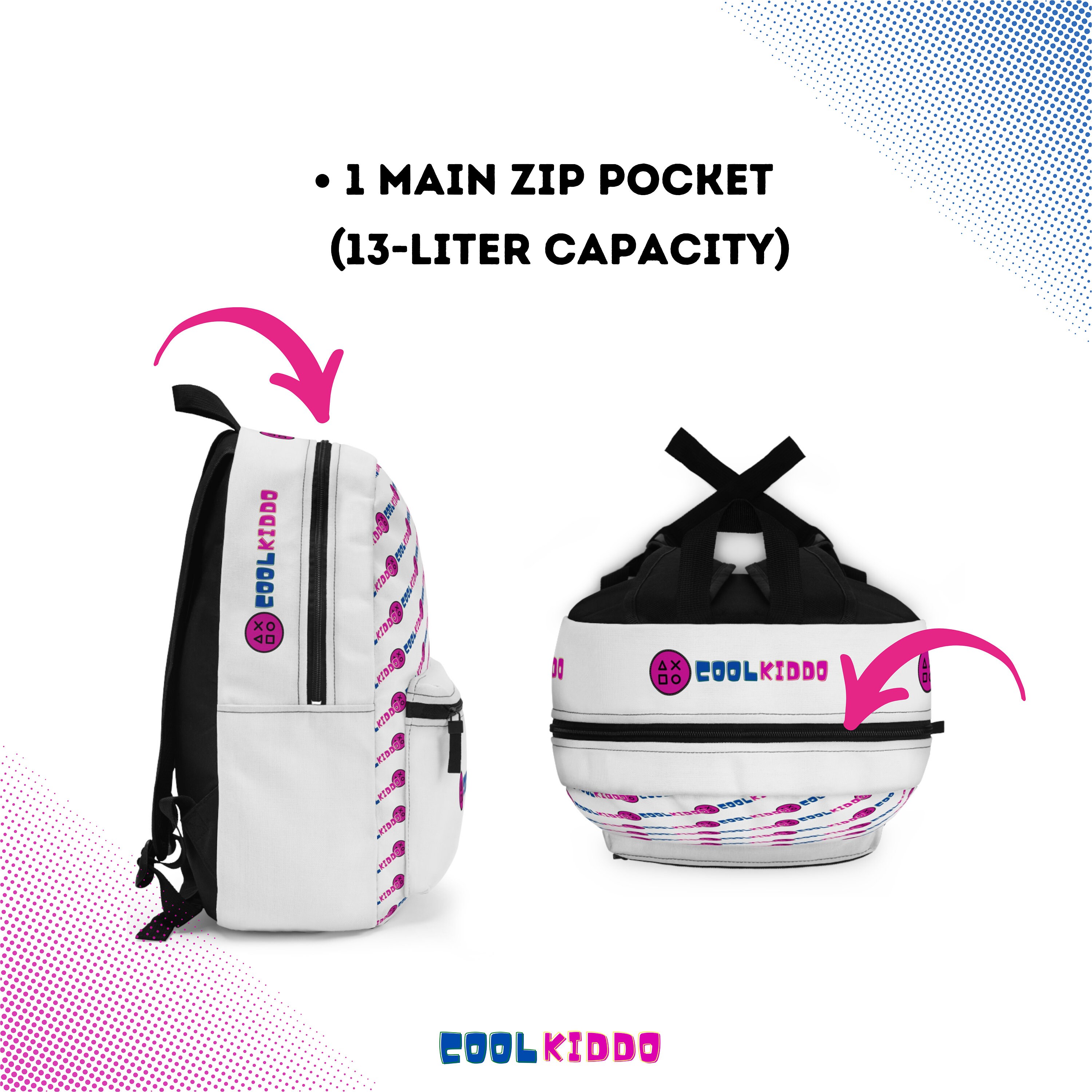 Pink Roblox Girls Backpack Customizable Cool Kiddo Backpacks - Etsy