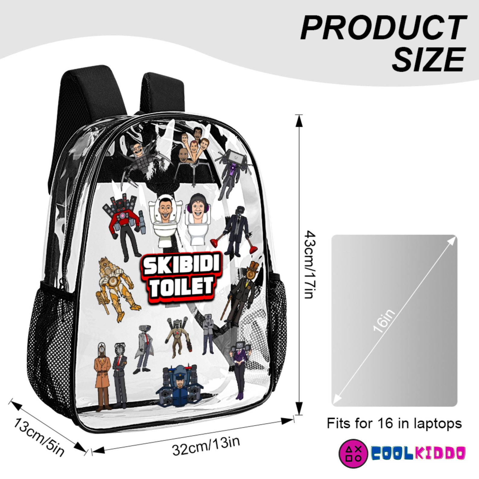 This Hilarious Clear Backpack is a Must-have for Any Fan of Skibidi ...