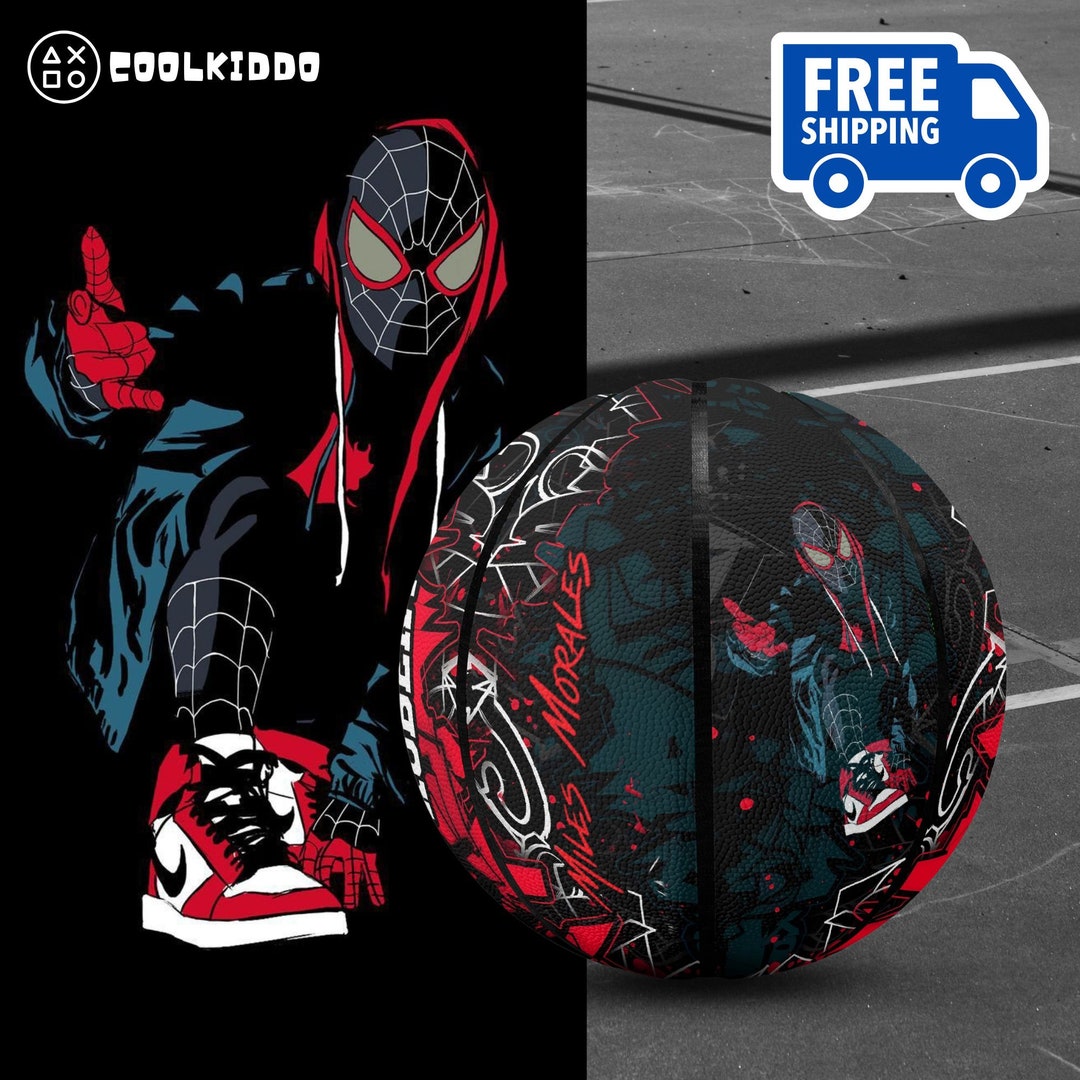 Miles Morales Basketball Spider-verse Movie Inspired Ball for Kids and ...
