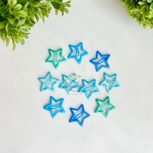 Colorful Star Snap Hair Clips: Y2K Glitter Clips (3cm) - Etsy