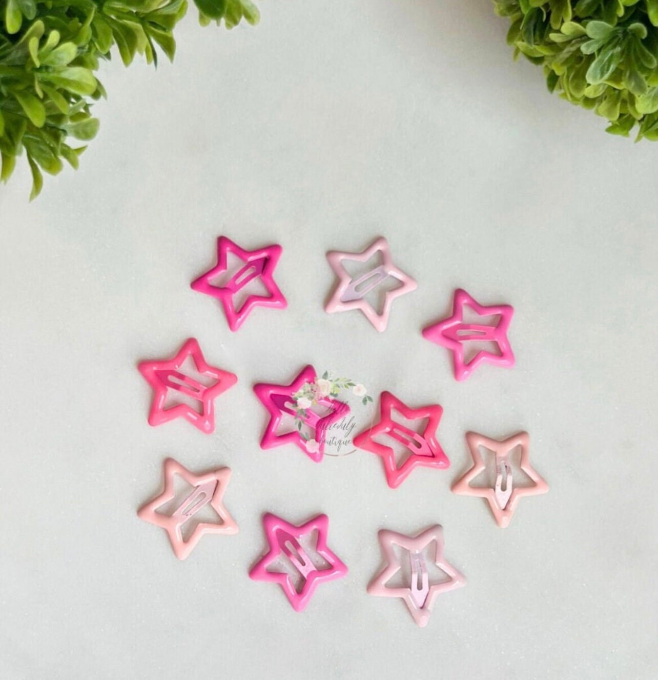 Colorful Star Snap Hair Clips: Y2K Glitter Clips (3cm) - Etsy
