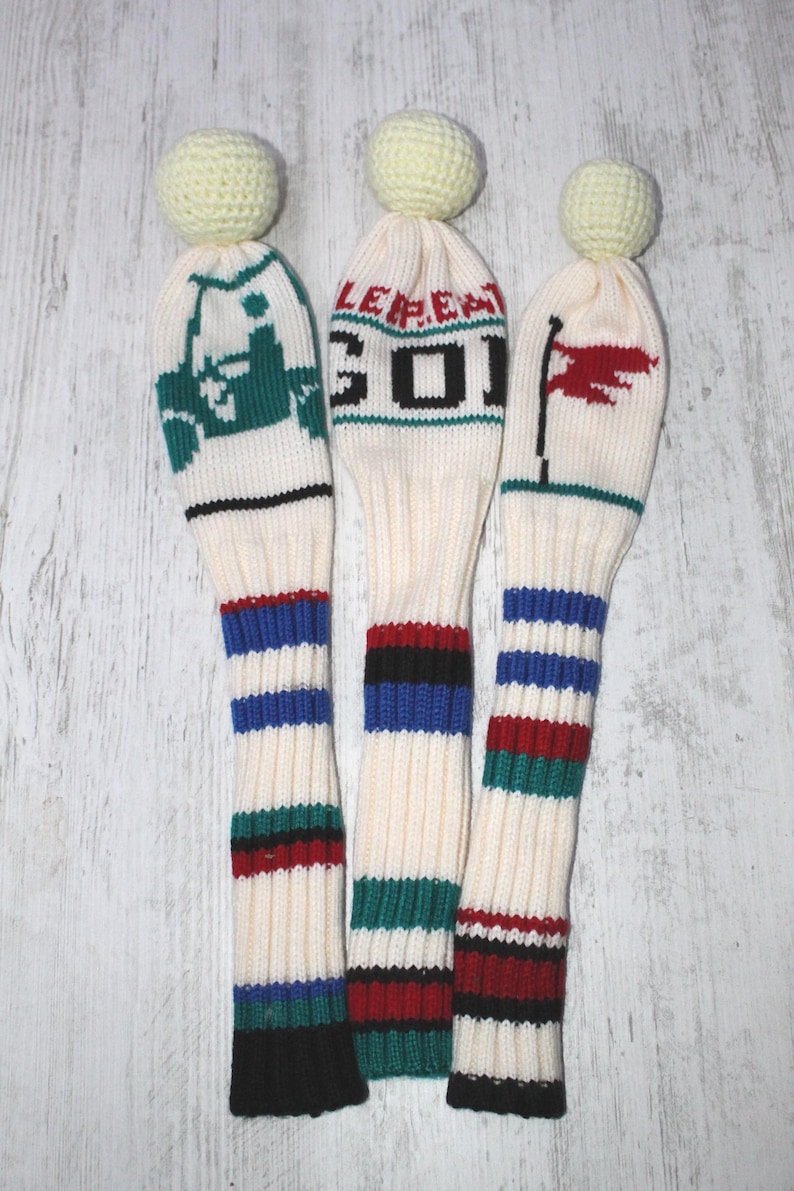 Golf Headcovers. Hand Knit Golf Club Head Covers Choose by Number ...