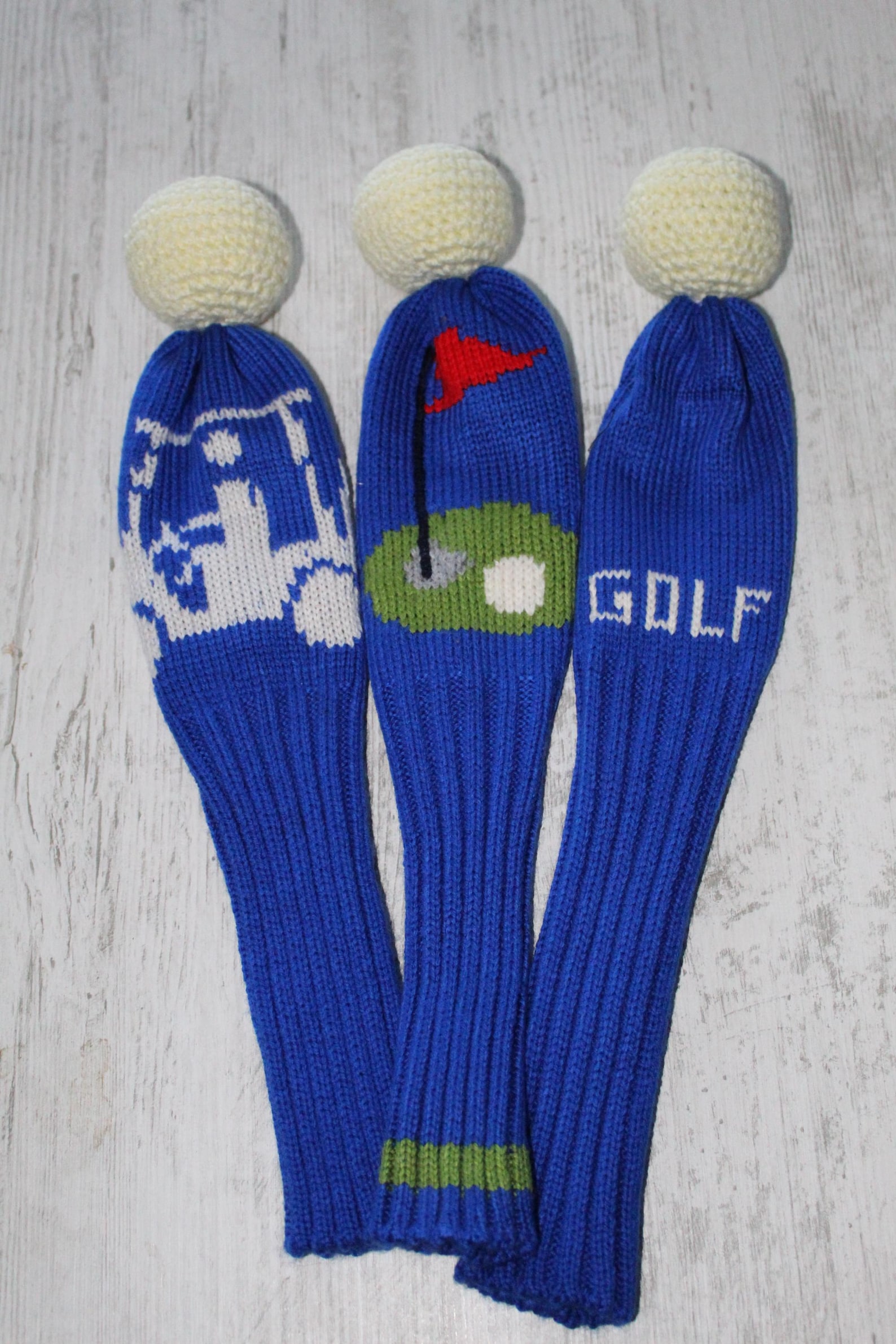 Golf Headcovers. Hand Knit Golf Club Headcovers – Choose by Number ...