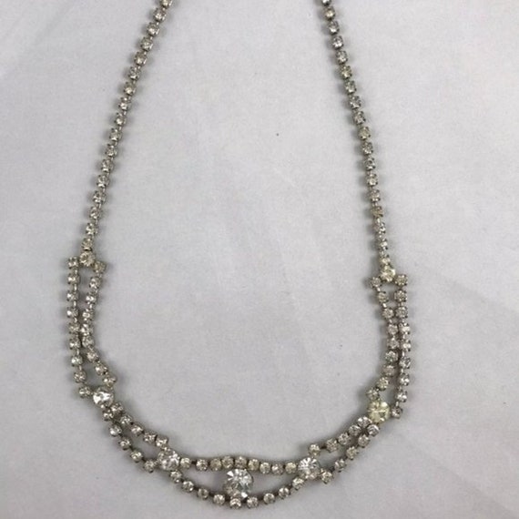 Antique 1950's Rhinestone Jewelry Set - Gem