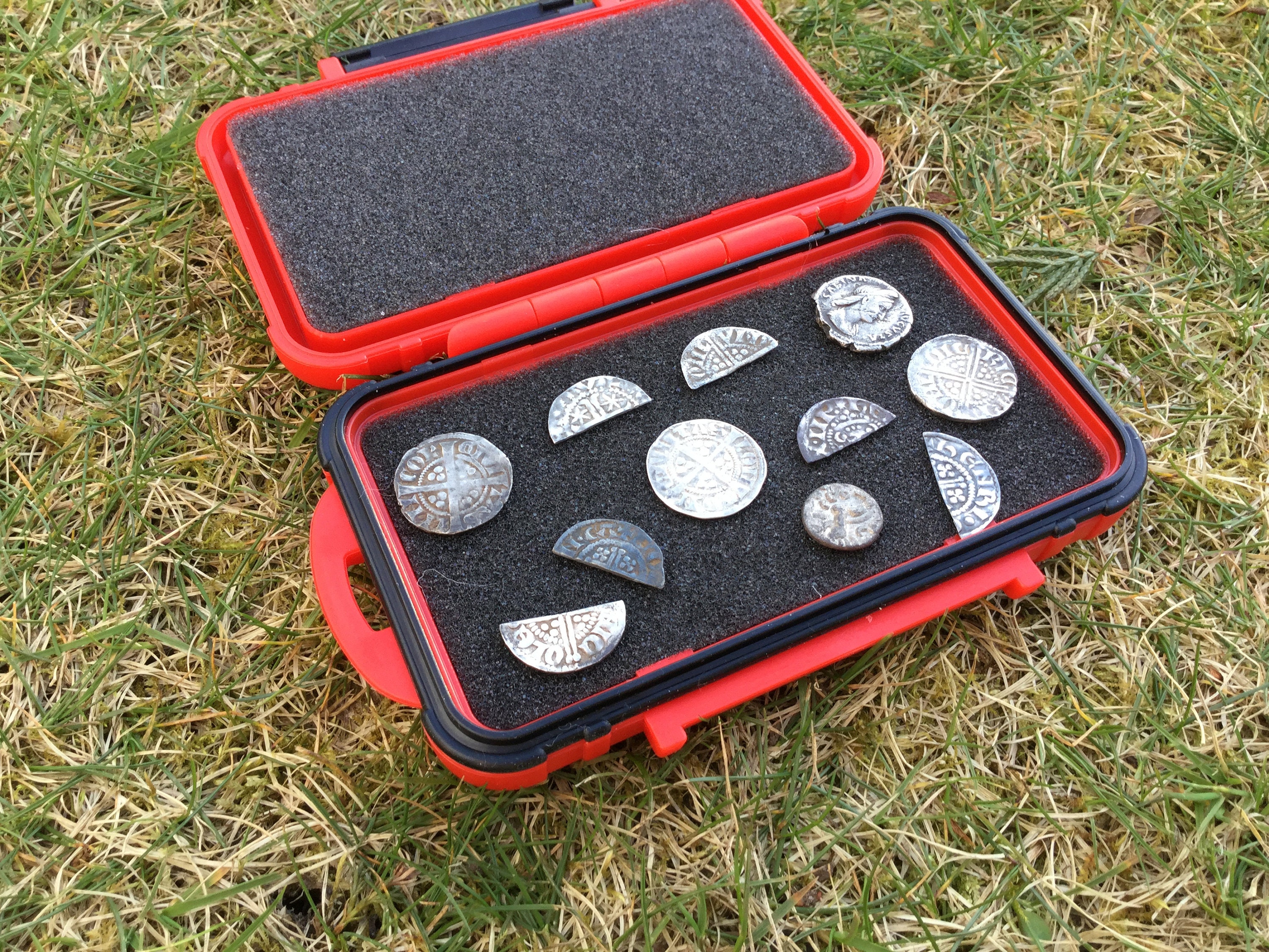 Coin Pod Metal Detecting Hammered Coin Finds Box/case.colour Red - Etsy