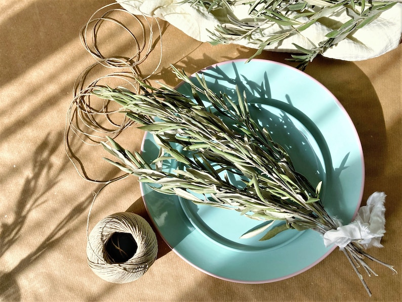 Olive Branches, Bunch of Olive Branches, Decorative Olive Stems , Dried ...