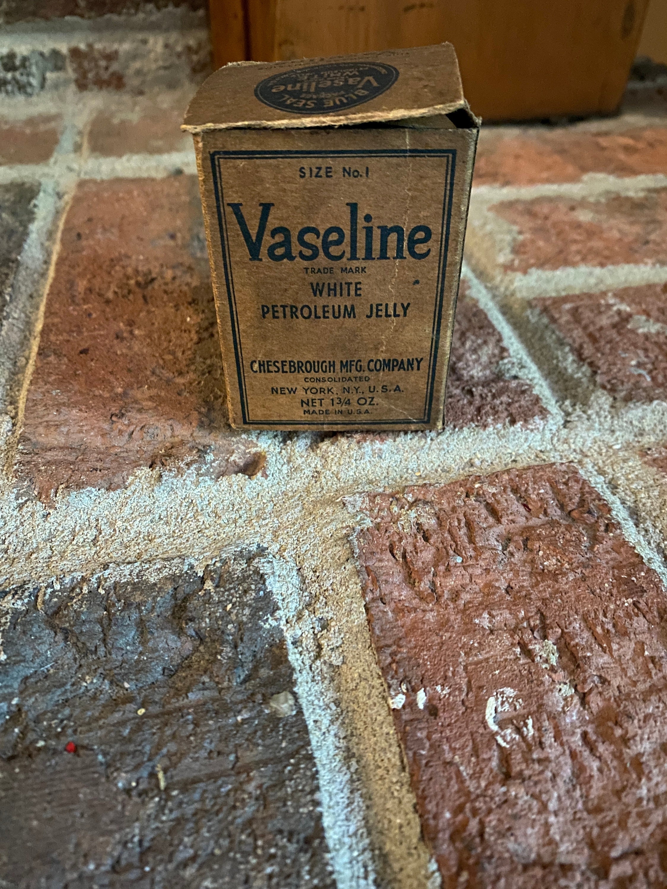 Vintage Vaseline Jar and Box - Etsy