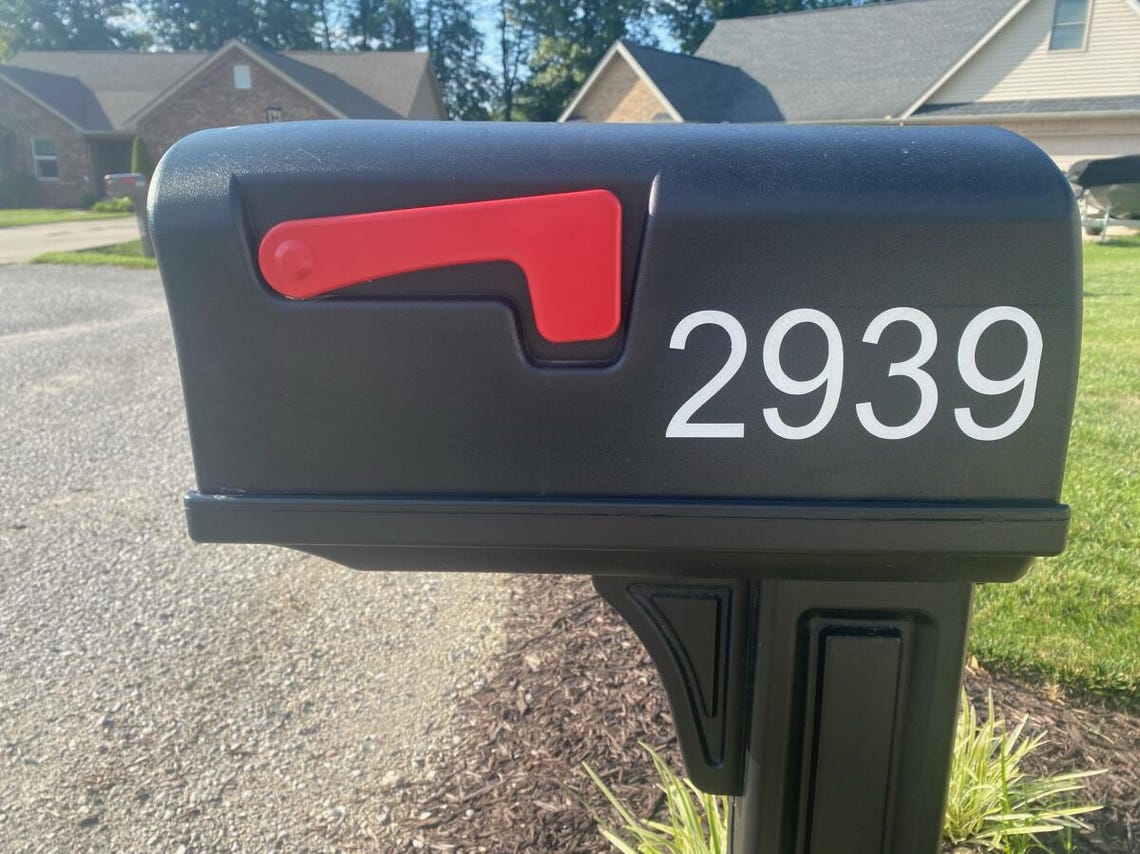 Mailbox Number (decal Only) - Etsy